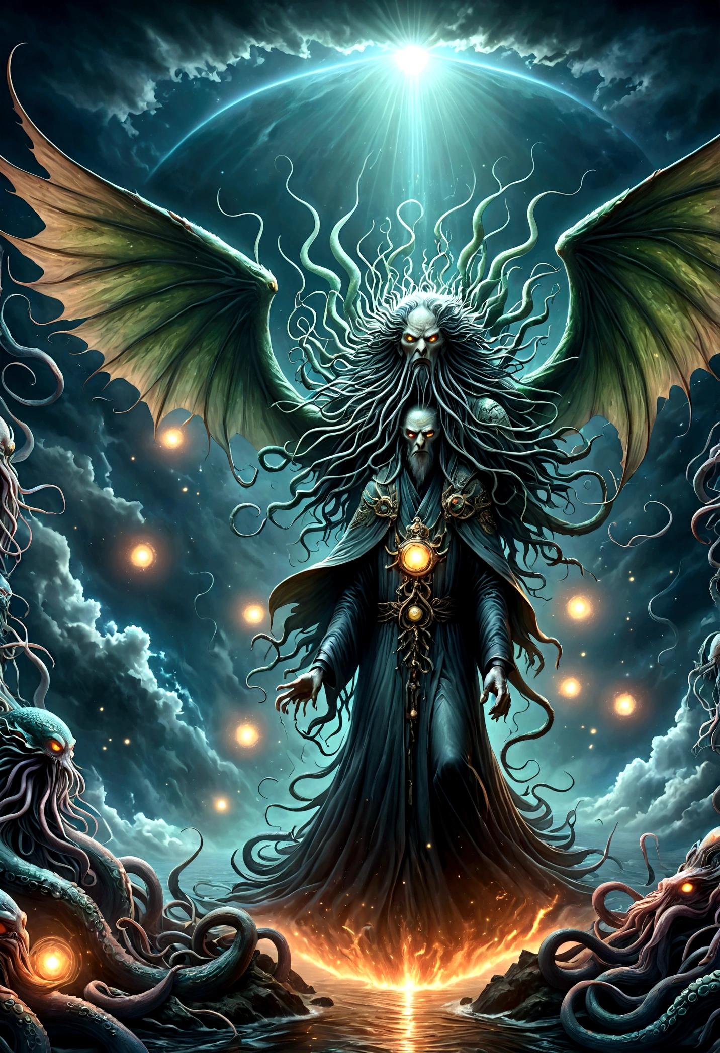 A terrifying ancient eldritch entity, cthulhu mythos, cosmic horror ...