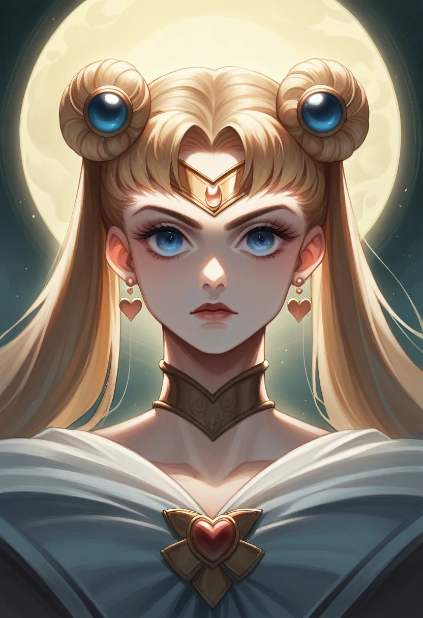 A beautiful detailed sailor moon queen nehelenia, extremely detailed ...