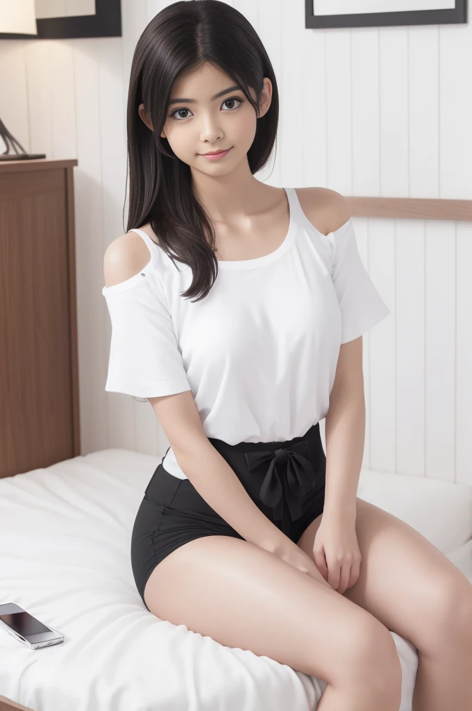 Mini top, mini short, ultra high resolution, (realistic: 1.4 - SeaArt AI