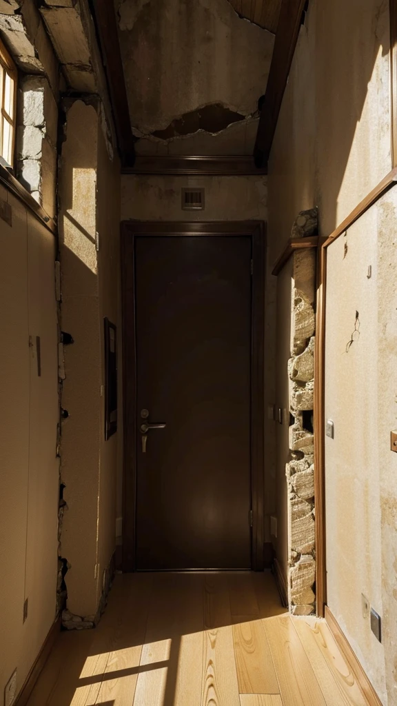 A room made of flesh with a human body fused to its walls - SeaArt AI
