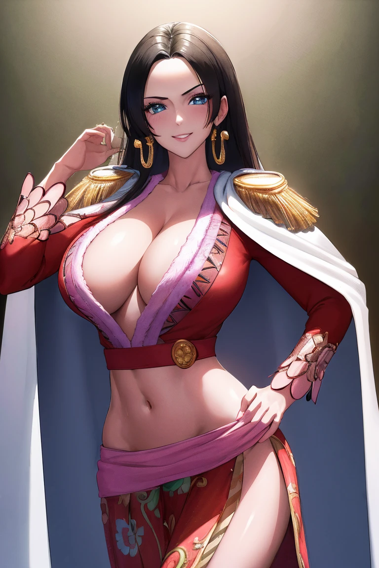 (masterpiece, best quality:1.2), cowboy shot, solo, 1girl, boa hancock - SeaArt AI