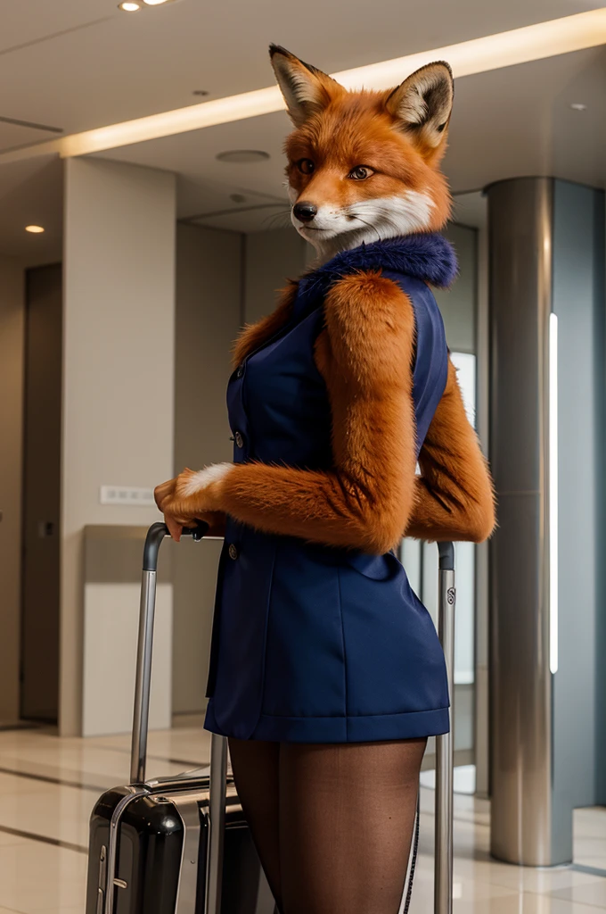 Masterpiece, Best quality, furry antropomorph fox dressed in ...