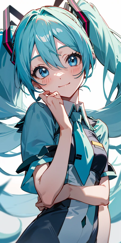 Hatsune_miku, hatsune miku, 1 girl、one person、blue clothes that clearly ...