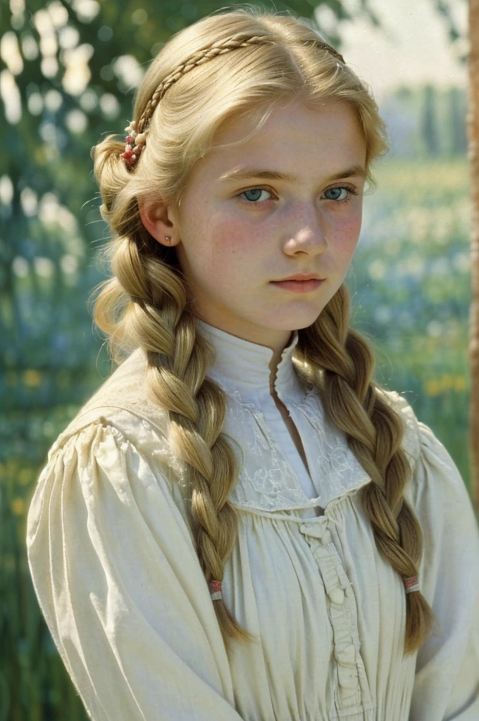 England, 878. close-up of a A young ((((17-year-old)) Mildreth - SeaArt AI