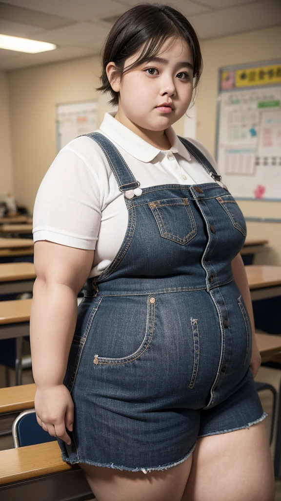 A fat 10 year old obese ,chubby overweight ,young fat girl in - SeaArt AI