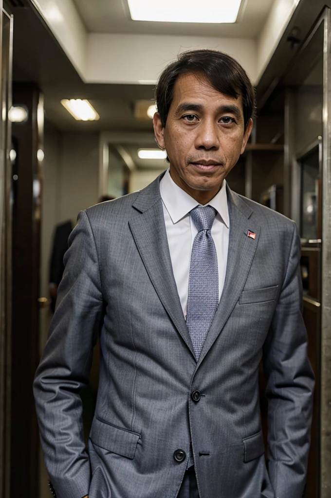 Picture of Jokowi wearing a suit - SeaArt AI