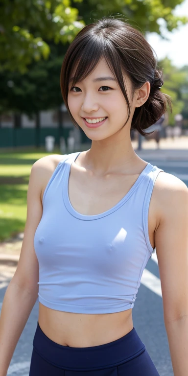 A neat female college student, people, (spats, Play sports often ...