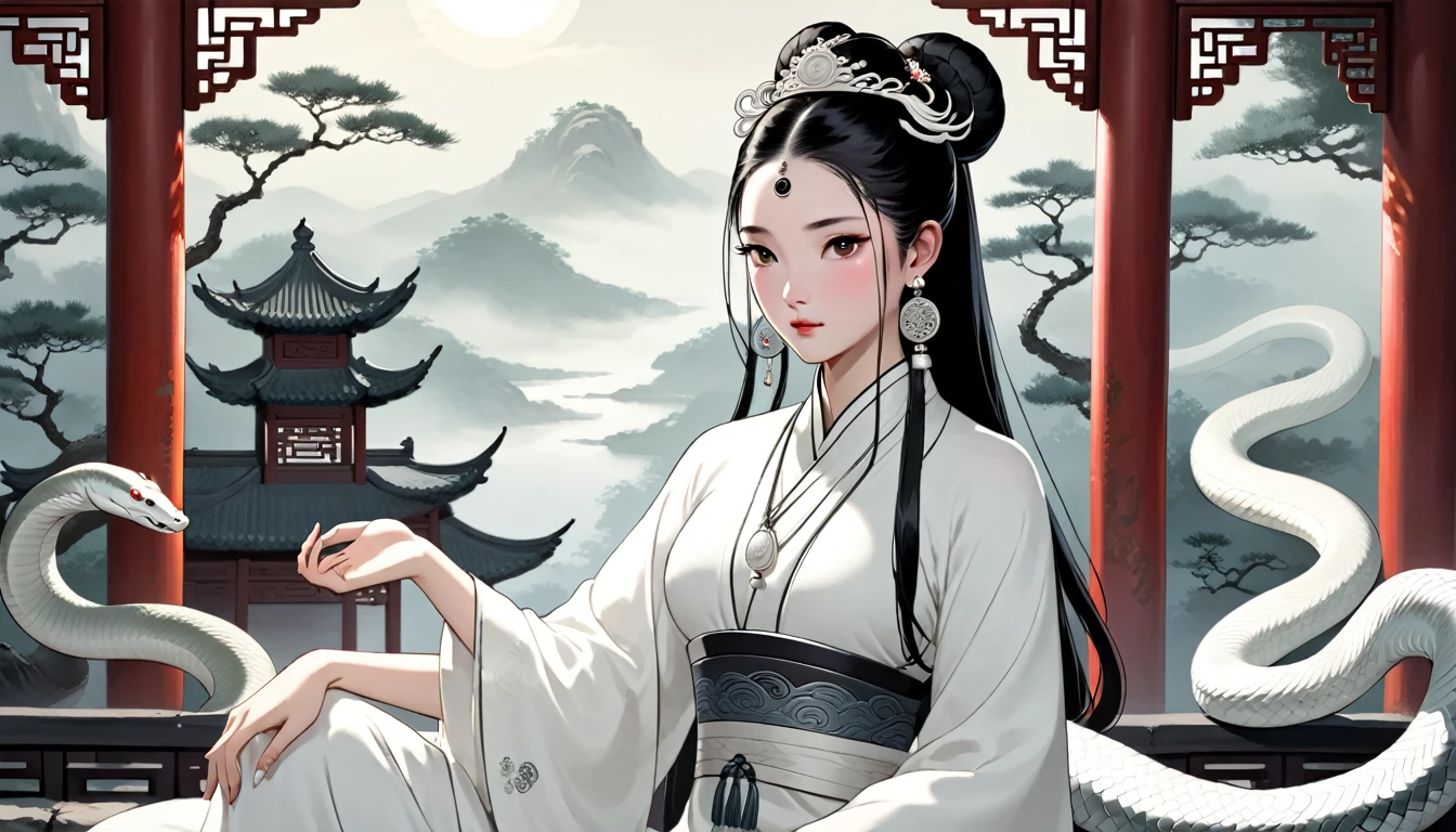 1 ancient Chinese young woman named Amy, with oval face, fair ...
