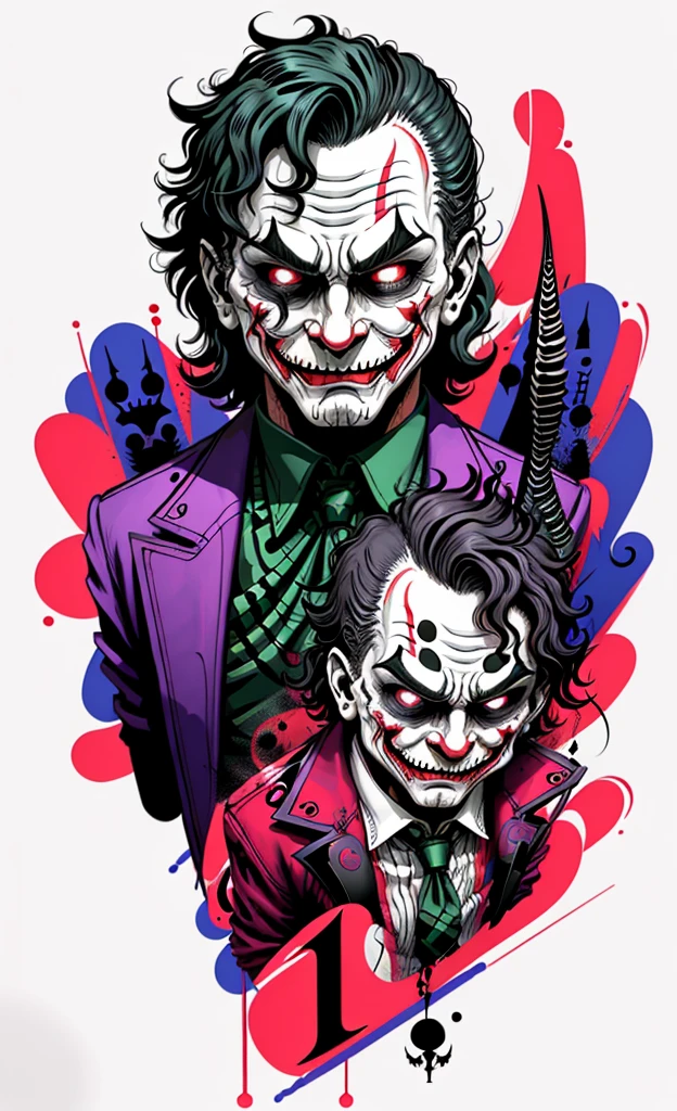 Joker in the style of 0mib - SeaArt AI