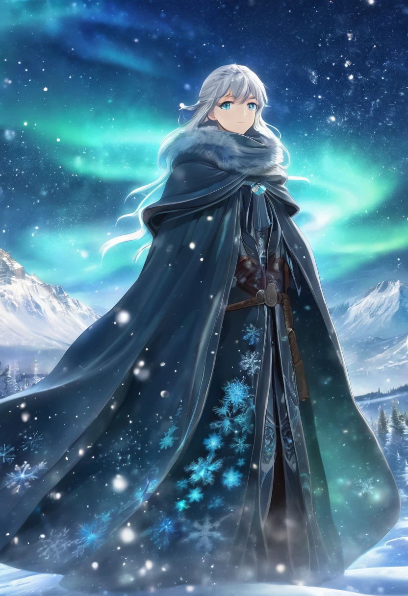 Create an anime character representing January, a mysterious figure ...