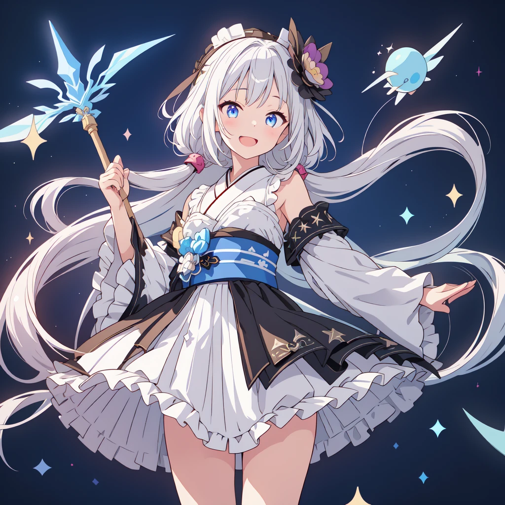 1GIRL,Star Fairy、(masterpiece, Highest quality), One girl, 「Beautifully ...