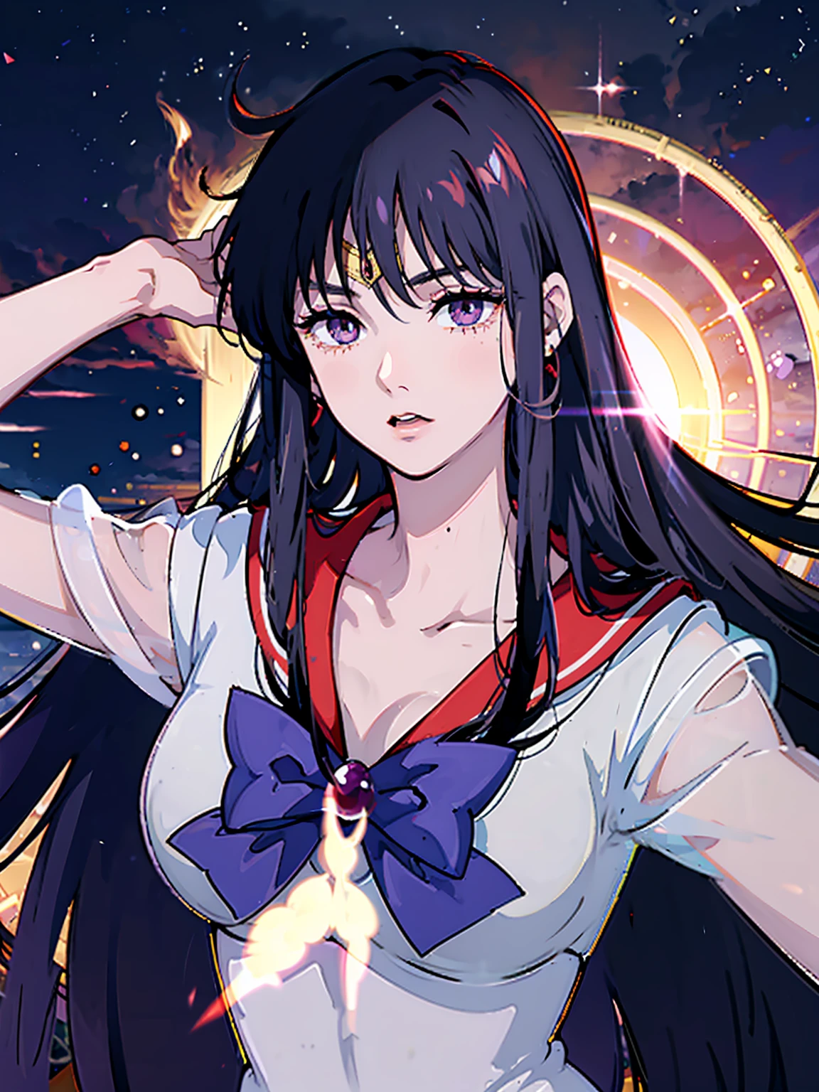 Sailor Mars, Unhealthy face;1.5, Dark Eyes, Dark circles under the eyes ...