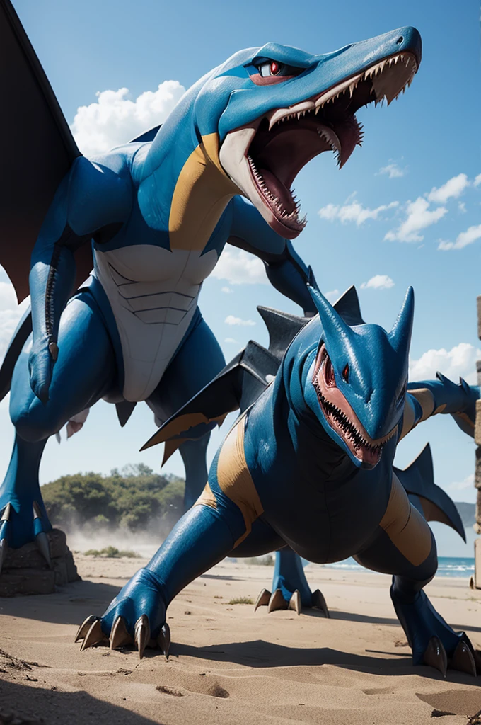 Garchomp pokemon - SeaArt AI