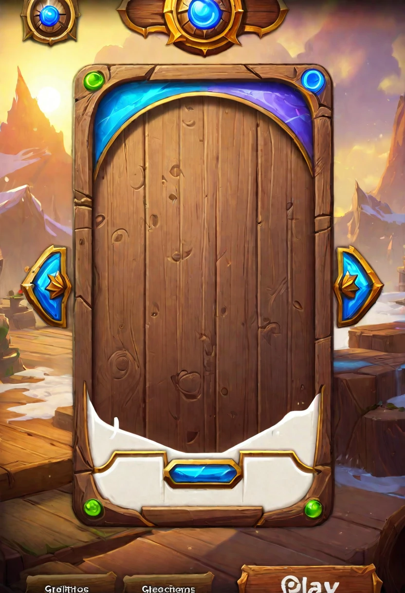 game Main Menu that level selection is in the Middle and UI buttons are ...