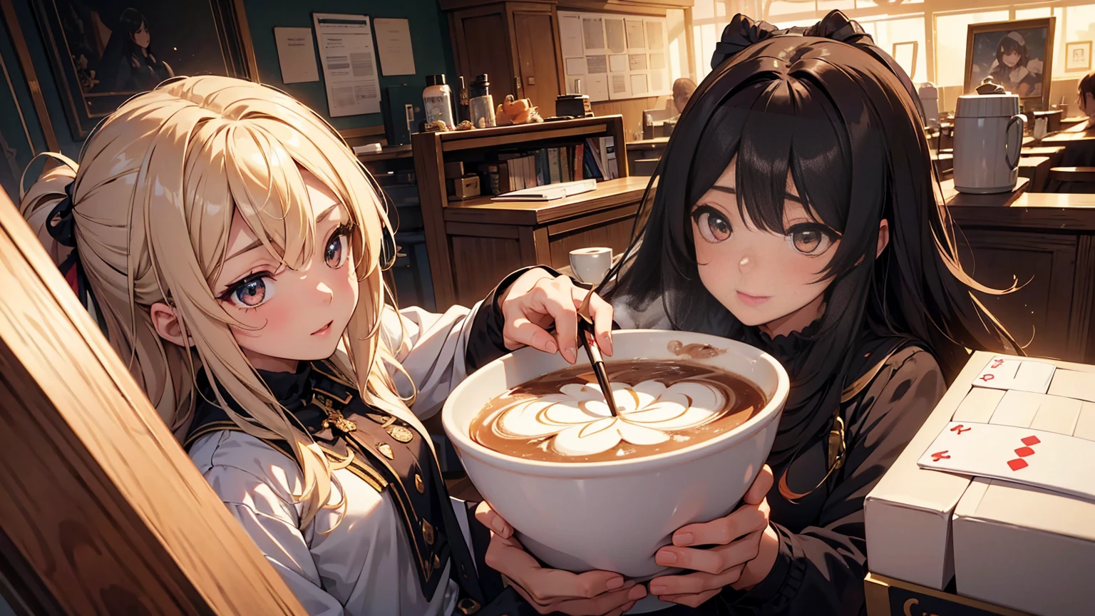 Sexy, erotic, a hyper-realistic anime-style girl VTuber with long ...