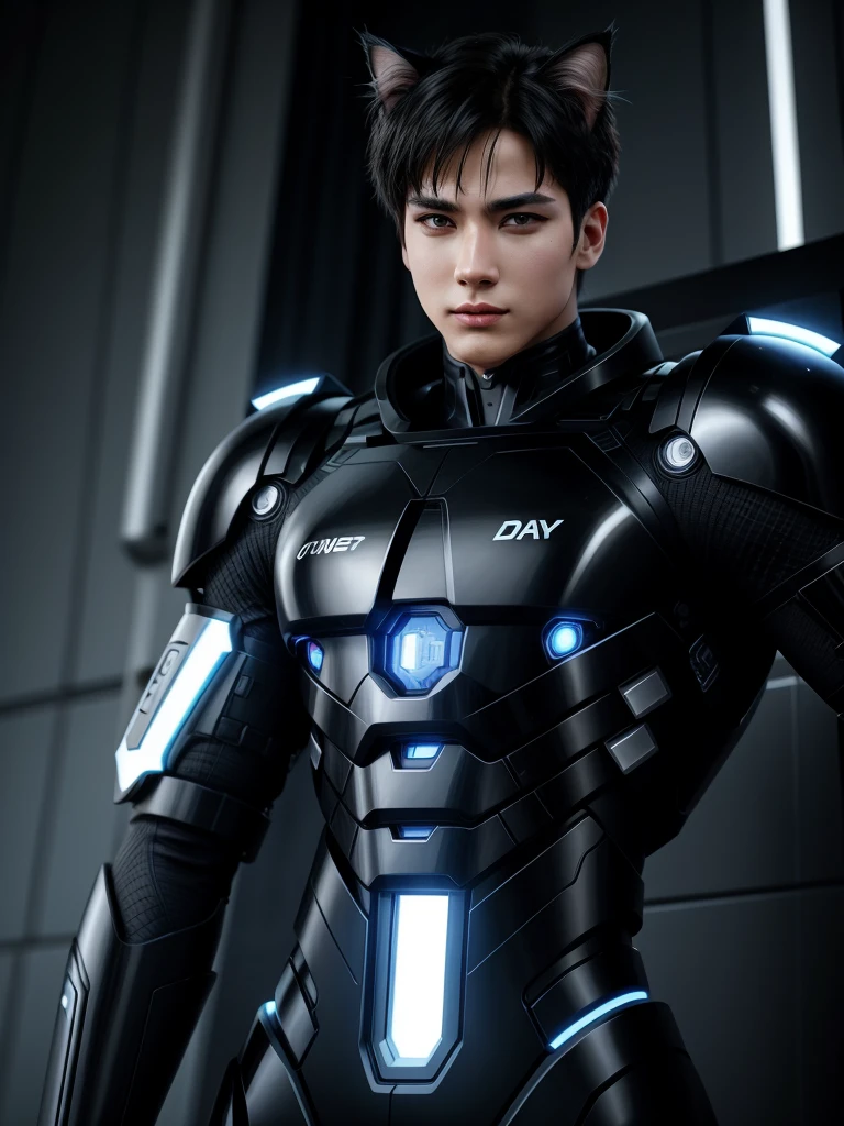 Male cyborg cat - SeaArt AI