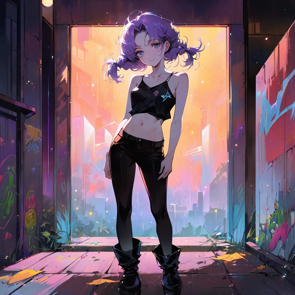 (Cute a girl:1.5), (a girl with closs hair pin,pale purple hair - SeaArt AI