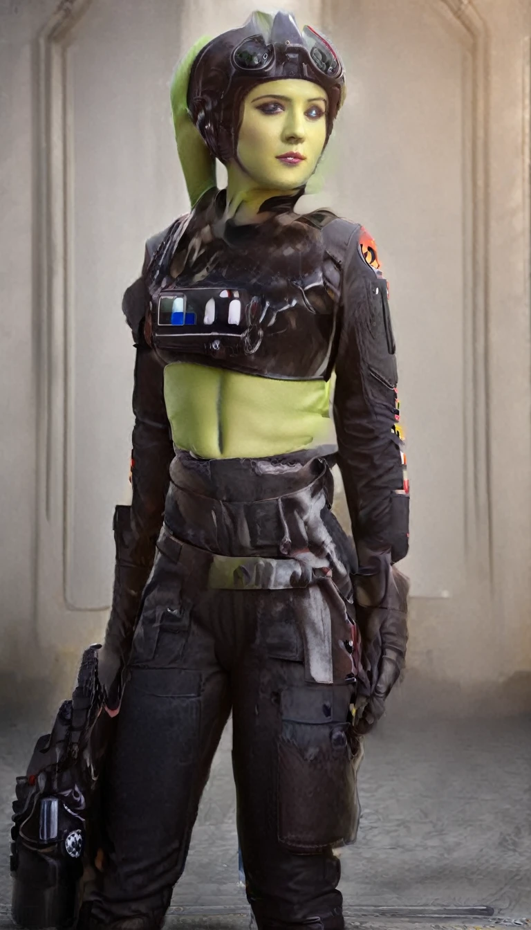 A beautiful sexy , hera syndulla, green skin (detailed realistic ...