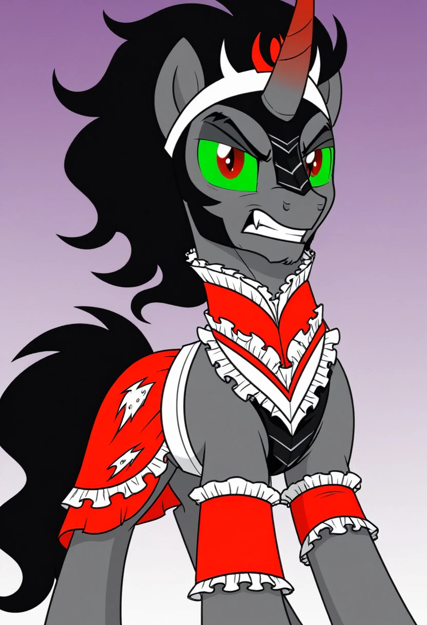 Pony King sombra angry maid outfit - SeaArt AI