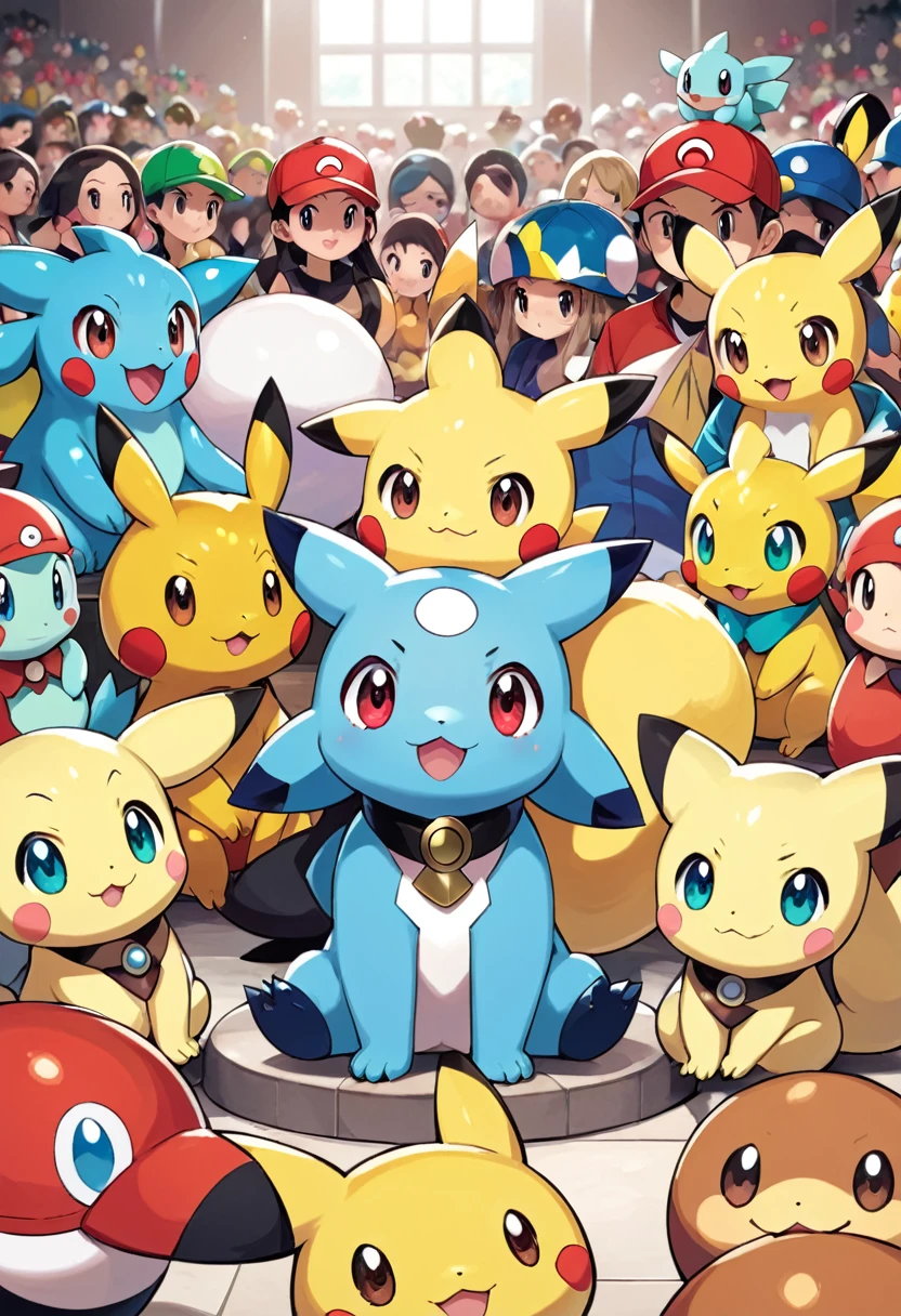 TOK Style, Cute Pokemon characters, Looking at the audience, Sitting ...