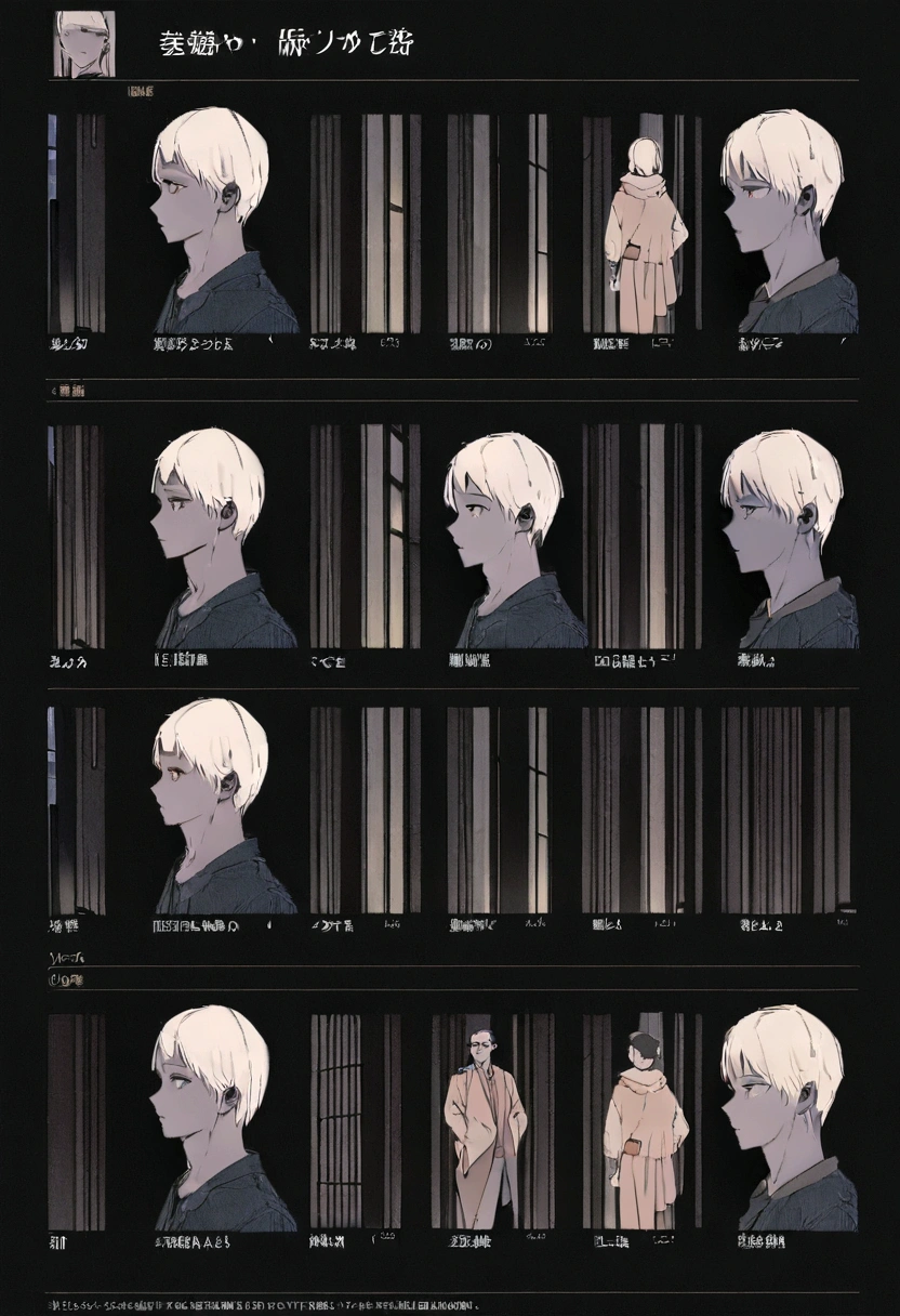 ((masterpiece)),(((best quality))),(Character Design Sheet,Same role ...