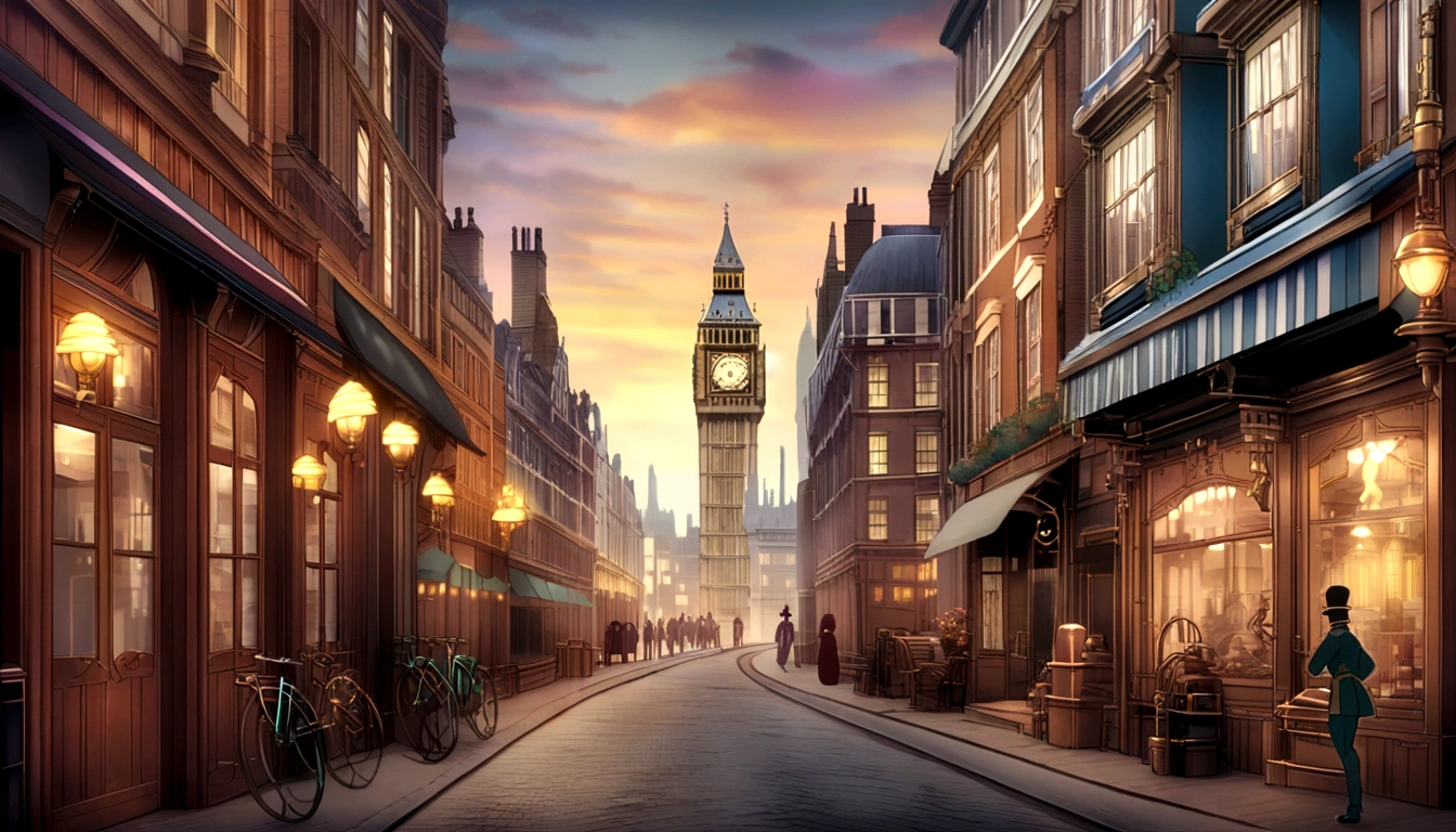 Scenery, anime scenery, London Victorian era, cityscape, victorian ...