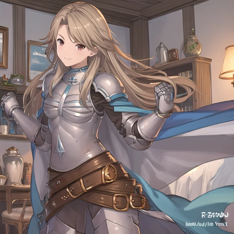 Katalina (granblue fantasy), solo, 1girl, armor, gauntlets, belt ...