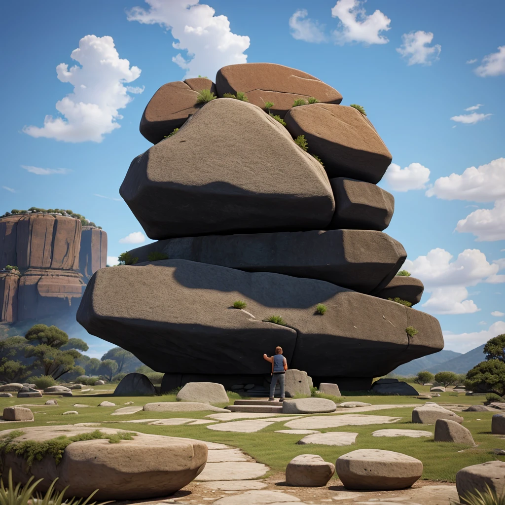 Big stone - SeaArt AI