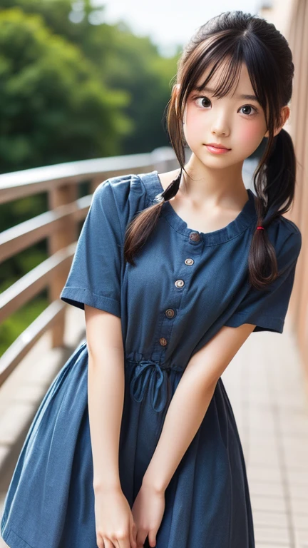 View your viewers,high school girl,Leaning forward,(Random cute clothes ...