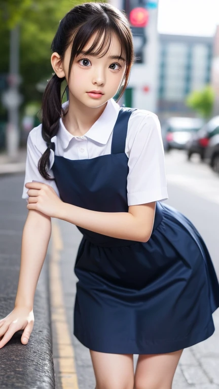 View your viewers,high school girl,Leaning forward,(Random cute clothes ...