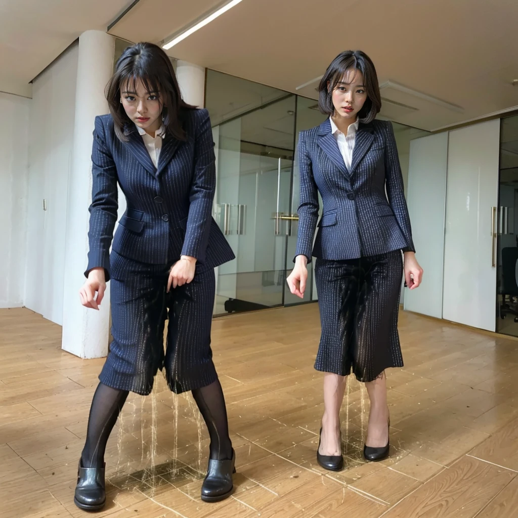 Group Photo,Standing Woman,under View,Turning Around,Bob,Orgasm - SeaArt AI