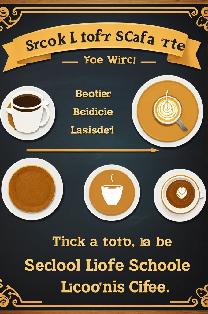 Create a school literary cafe logo with the trick theme - SeaArt AI