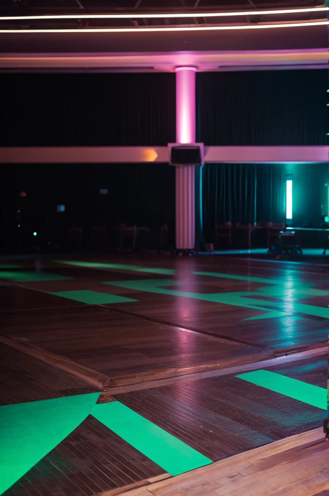 An empty dance floor - SeaArt AI