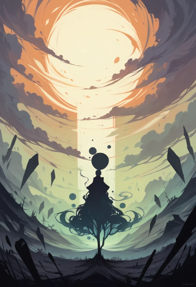 Ethereal double exposure of a young woman in surreal poses, Duplication ...