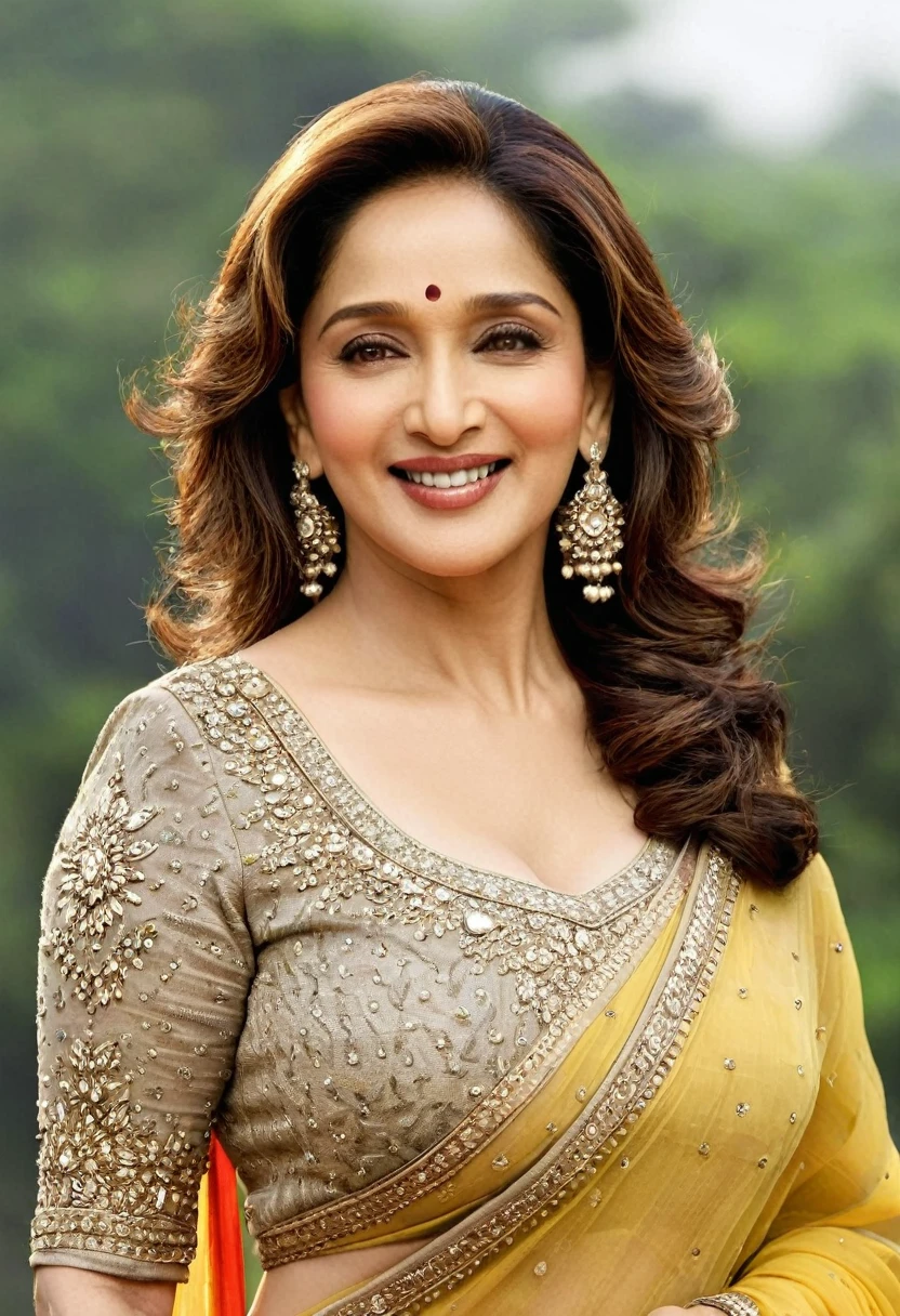 Madhuri Dixit Nene is known for her graceful and captivating appearance ...
