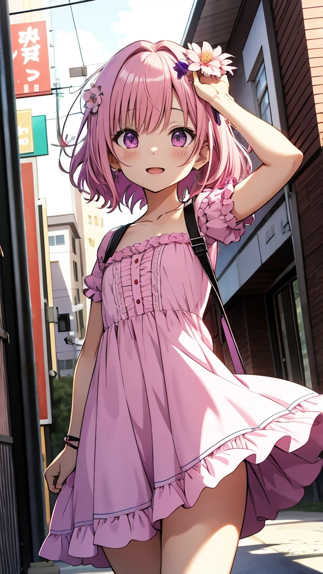 Momo Belia Deviluke has short pink hair and purple eyes. In the To LOVE ...