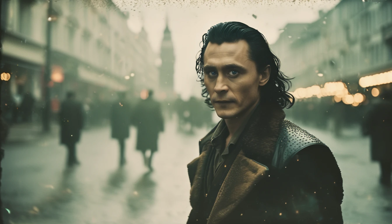 35mm vintage street photo of Loki walking in the street, bokeh - SeaArt AI