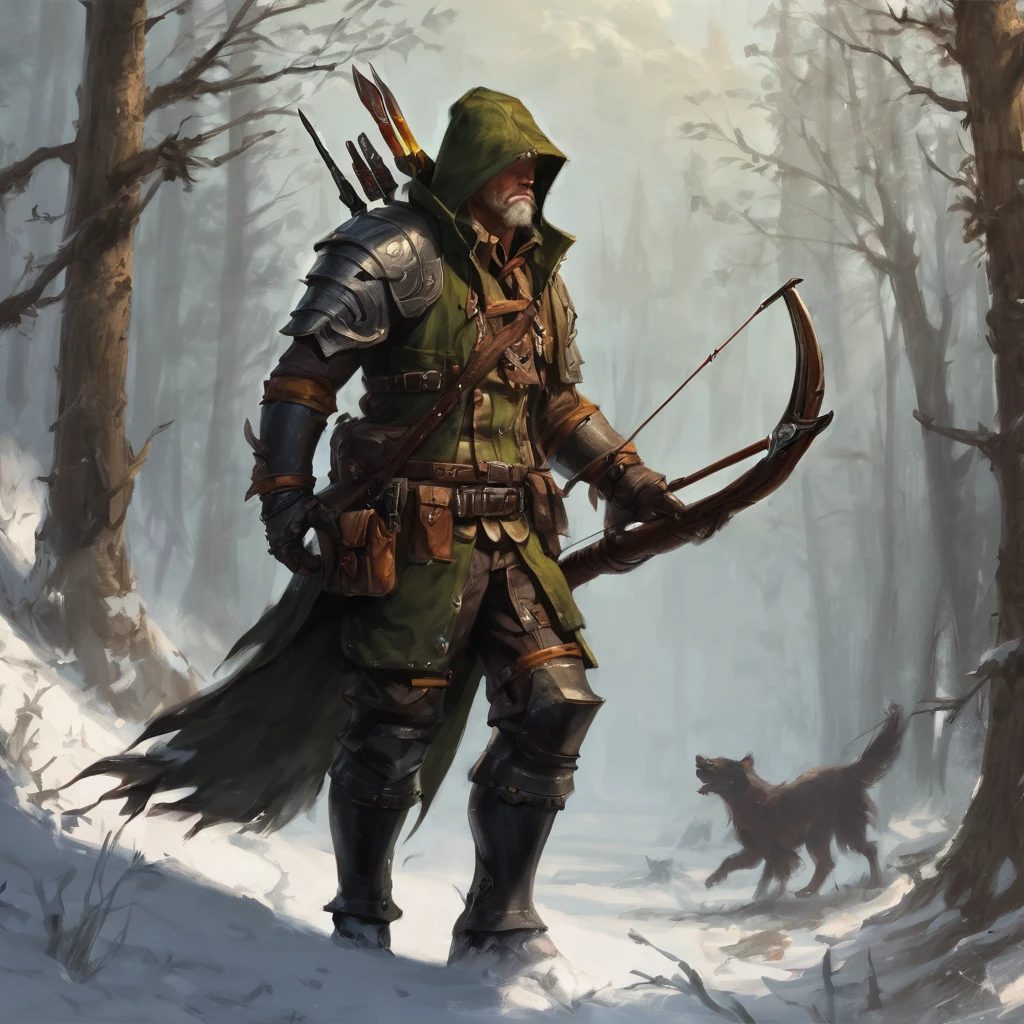 Hunter fantasy artwork - SeaArt AI