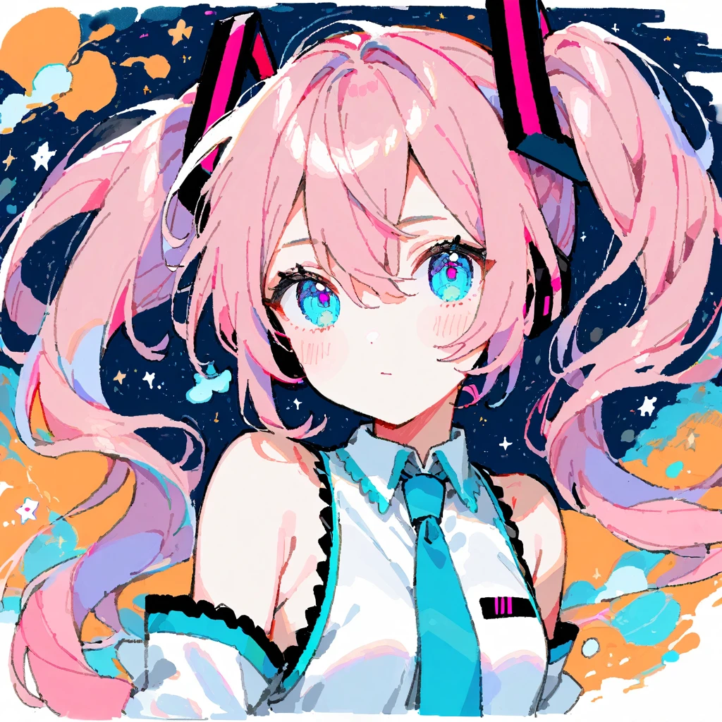 1girl, hatsune miku, great quality, normal quality, aesthetic - SeaArt AI
