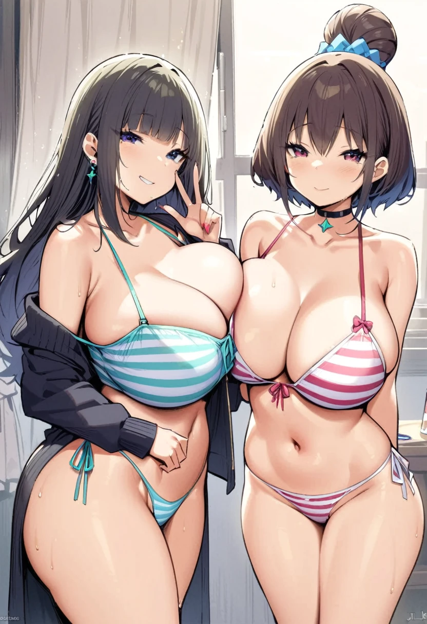 Masterpiece, Highest quality, High resolution, JK,((Two Girls - SeaArt AI