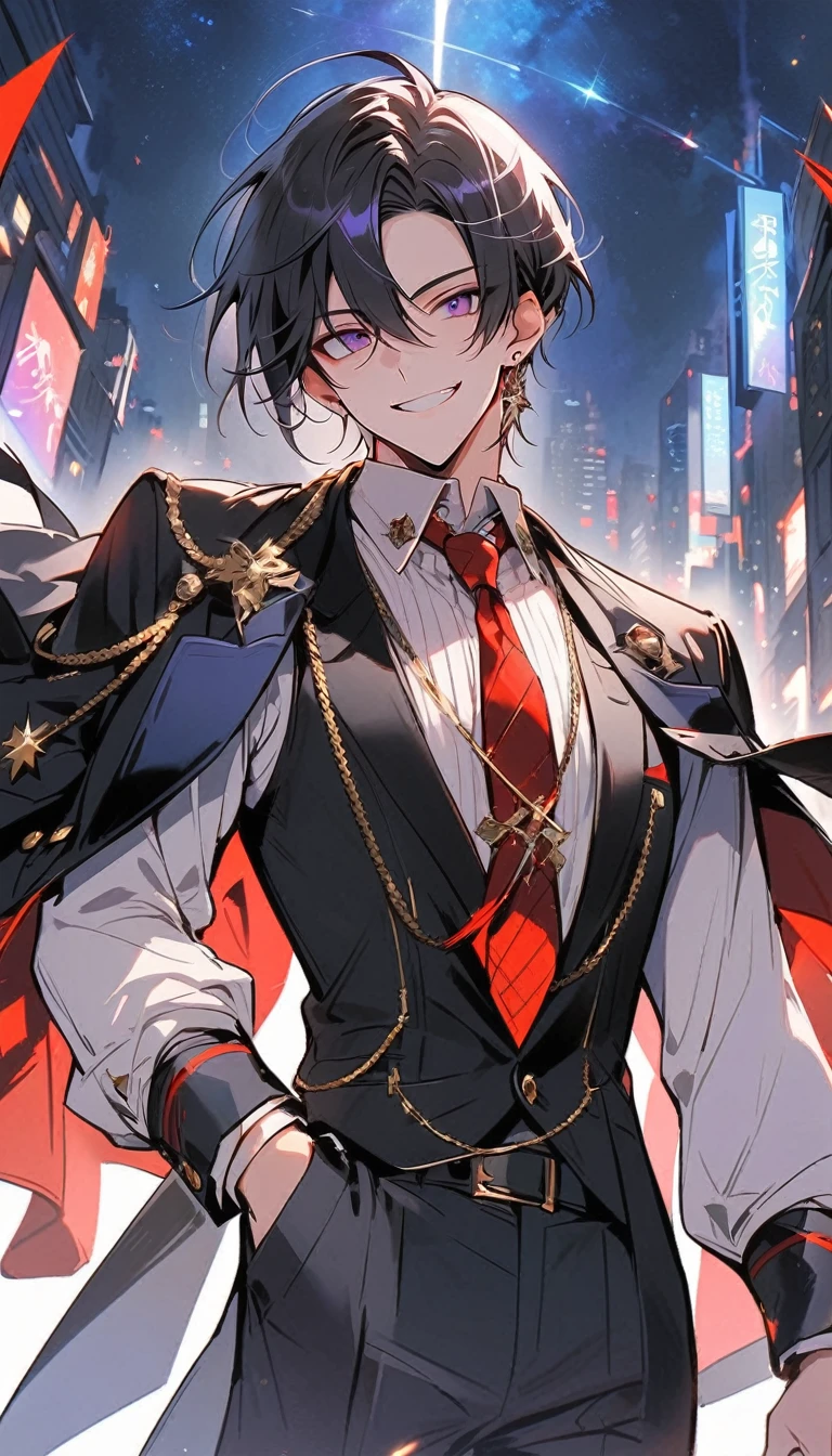 Good looking, alone, 1 male, short hair, Smile Facial,1. Boy with black ...