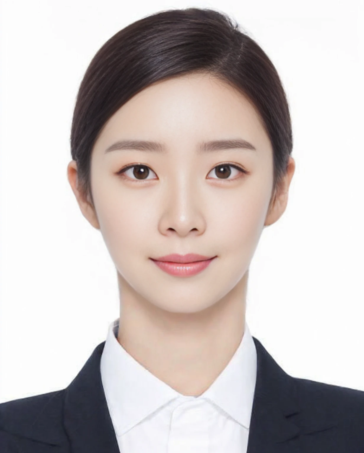 Close up of smiling woman wearing black suit, Lee, Ji - Eun, Lee ...