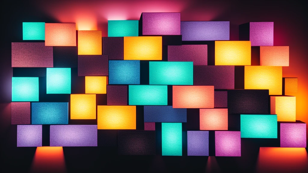 Black background Colorful linear flash Multiple Blocks beautiful ...