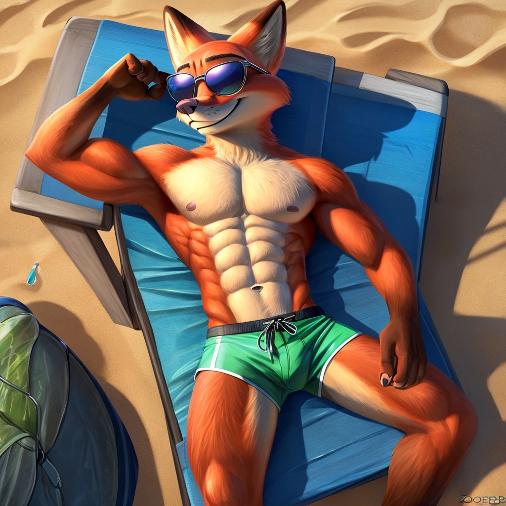 ((sexy nick wilde fox from zootopia)) (((ALONE LONELY SOLO)) - SeaArt AI