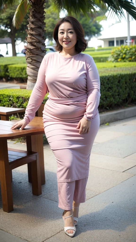 Quartlets，Smiling fat woman ((best quality)), ((masterpiece - SeaArt AI