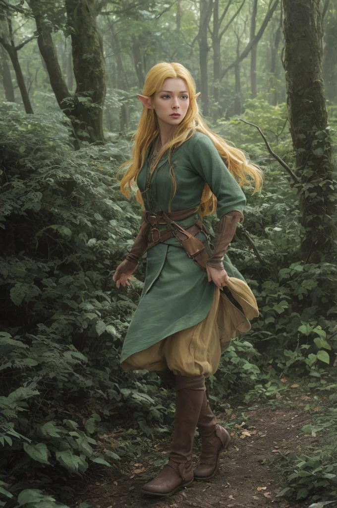 Tauriel, the elf from The Hobbit movie, best quality, ultra-detailed CG ...