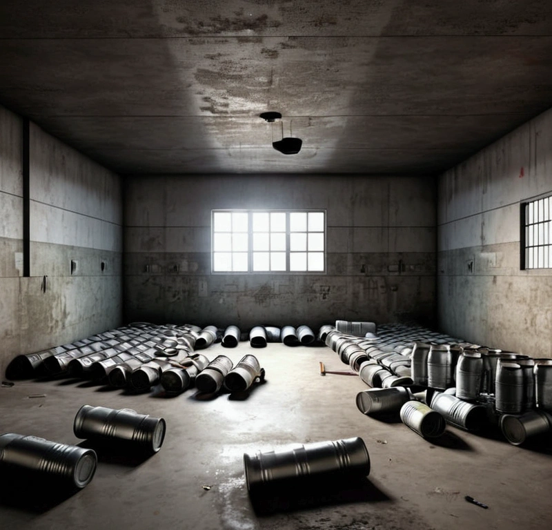 Abandoned Building、basement、Confinement Room、Torture chamber - SeaArt AI