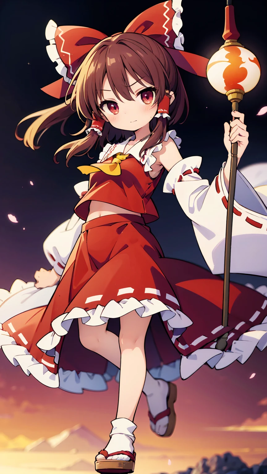 Physical Appearance Hair: Reimu has long, raven hair that she typically ...