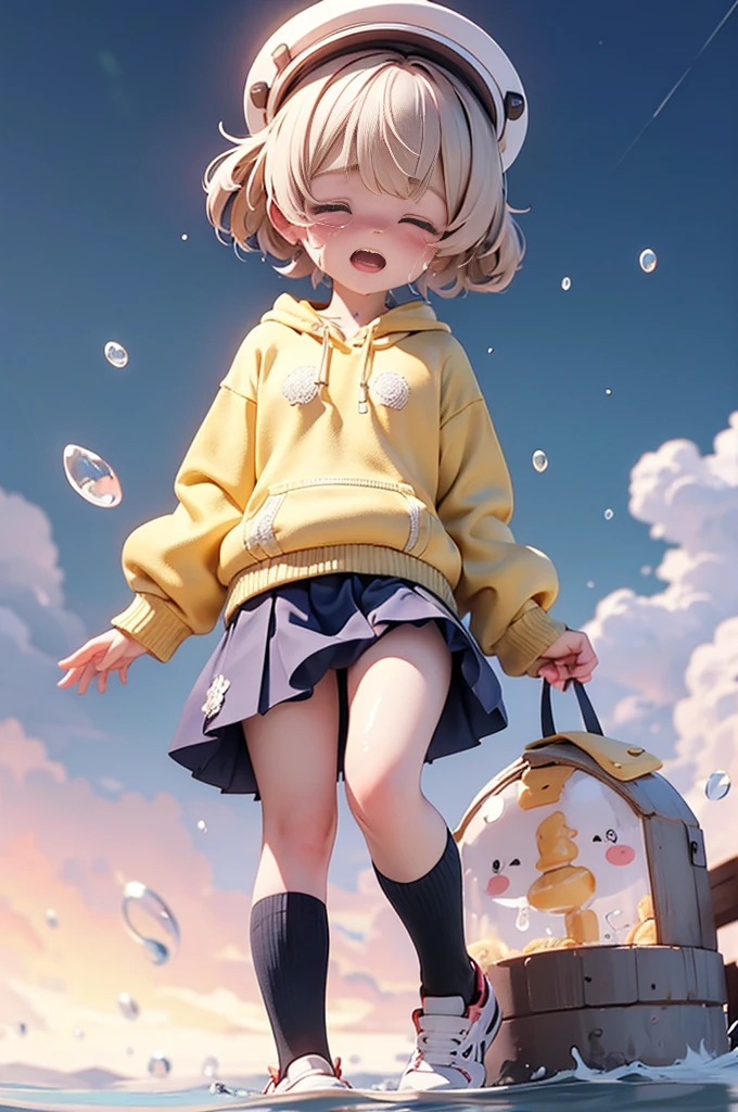 8 Years Old Small Breasts Constraints Jumper Skirt Dripping Pee