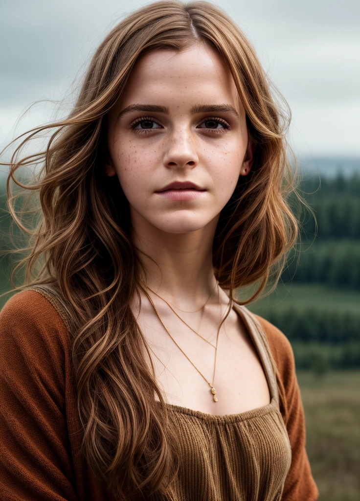 A stunning intricate full color portrait of emma watson, (hermione ...